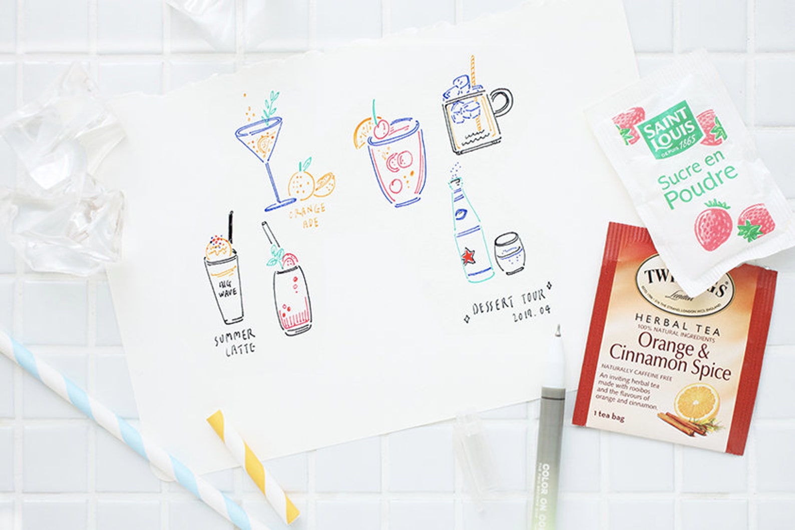 5pcs Twin Deco Pens Set Ver.4 10 Colors / Highlighter / | Etsy