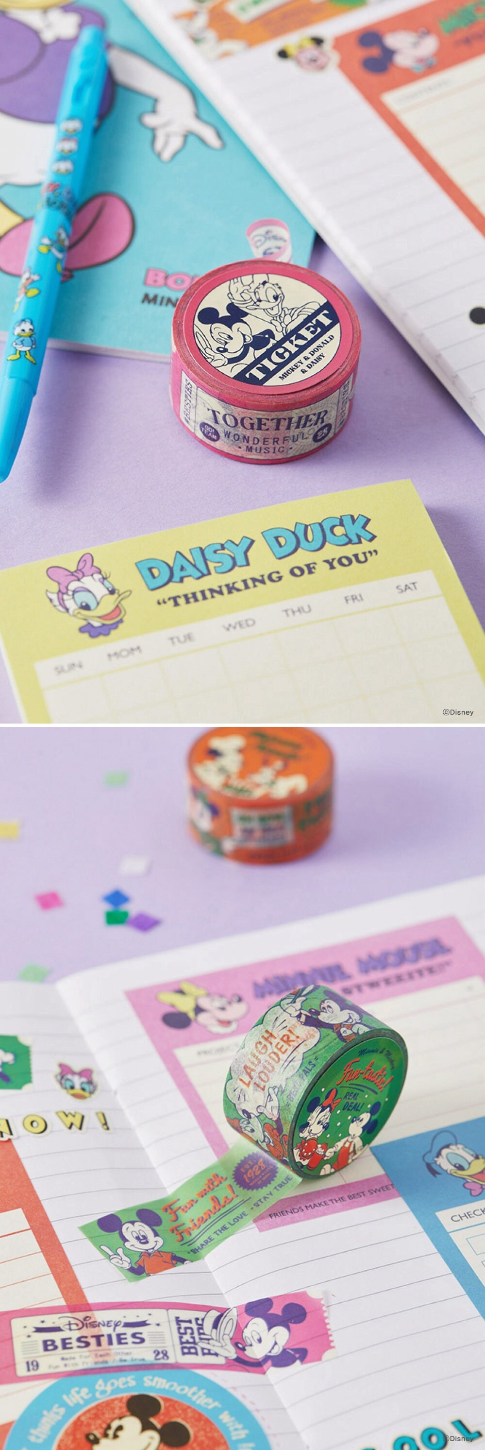 Mickey Mouse Masking Tape 6types /daily Masking Tape / - Etsy