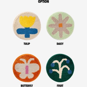 Circle Rug Ver.2 4types / Mini Rug / Small Rug / Mini Size - Etsy