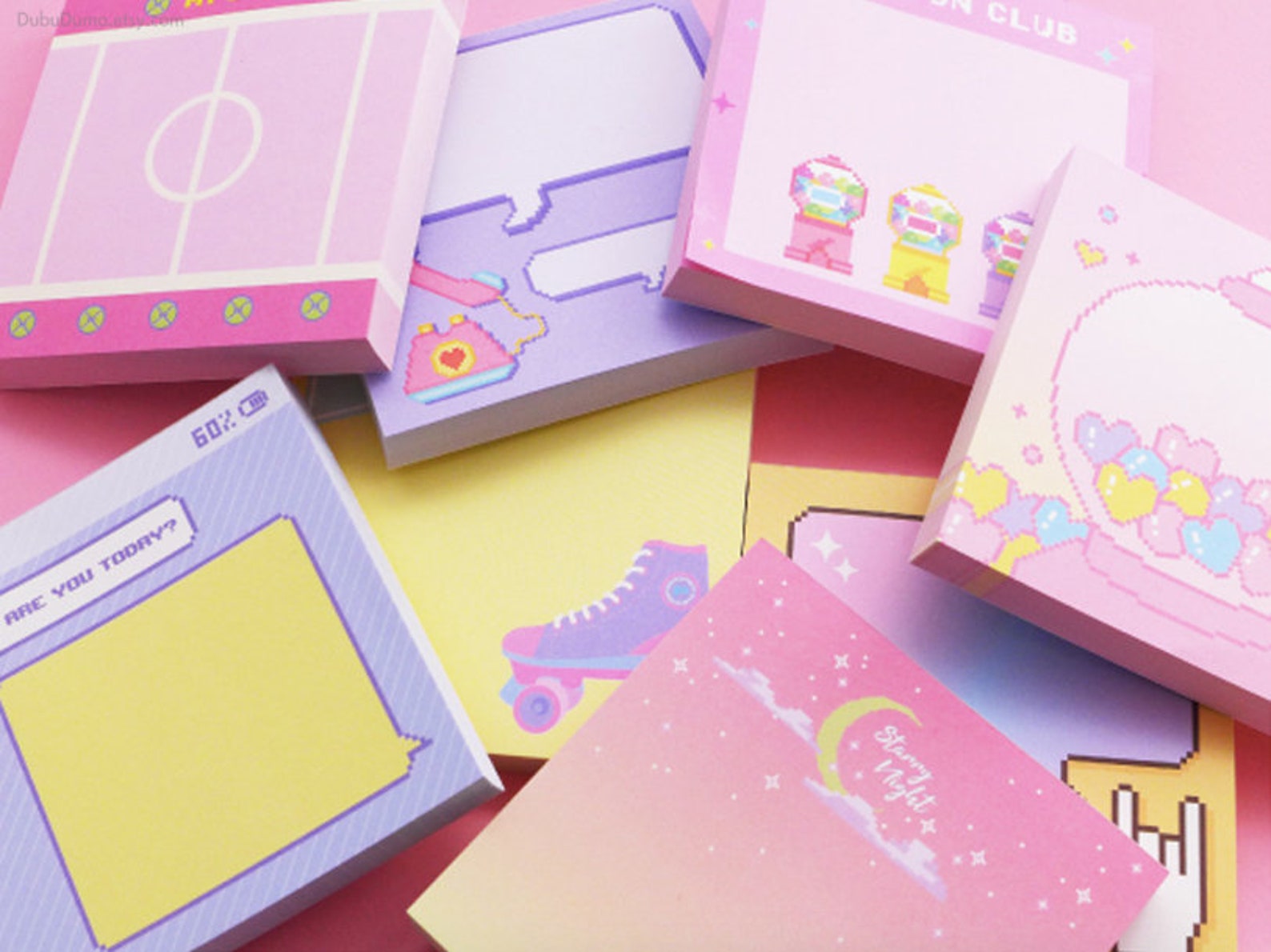 Retro Memo Pad V.4 8types / Colorful Notepad / Writing Paper - Etsy Canada