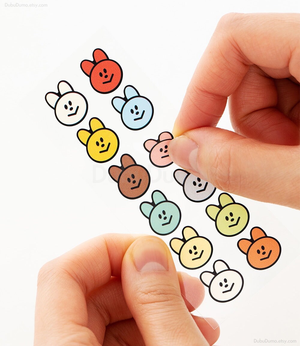 Deco Point Stickers mini / Emoji Planner Stickers / | Etsy