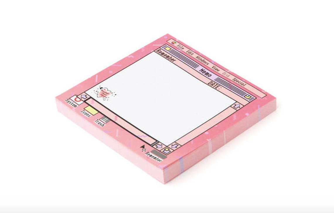 Pink Notepad / Pink Notepads / Memo Pad / Stationery / - Etsy UK