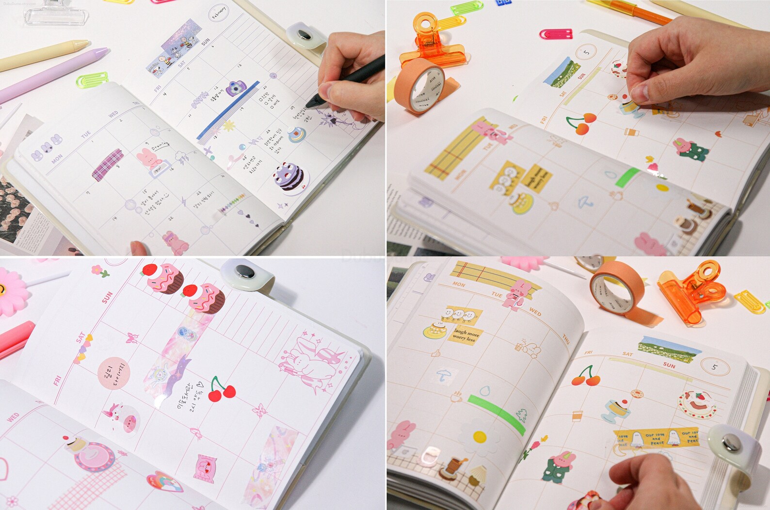 Reeli Weekly Planner 4types / Undated Weekly Planner / - Etsy