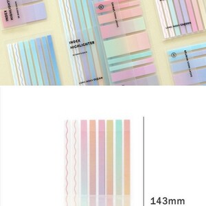 Index Sticky Highlighter 2P Set 2types / Bookmark / Point - Etsy