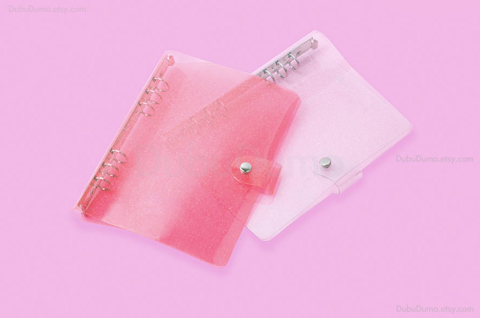 A5 Glitter Binder 2colors / Rose Gold 6 Ring Binder / Pink | Etsy