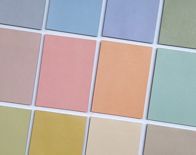 A6 Simple Notepad 24colors / Simple Memo Pad / Kraft Notepad / Grid ...