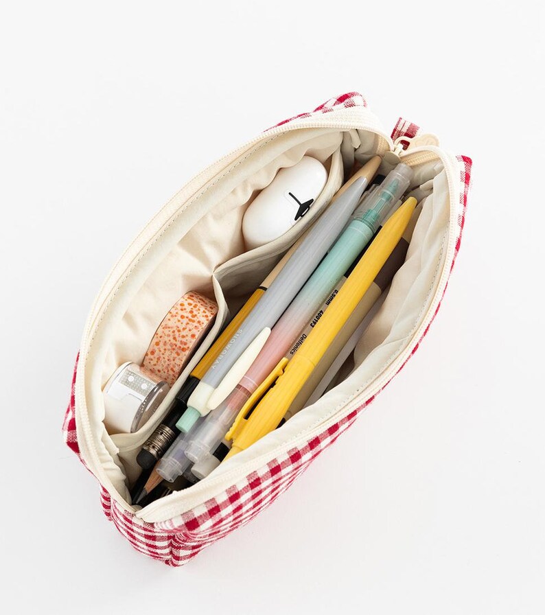 Check Pencil Pouch / Pen Case / Pencil Pouch / Pen Pouch / - Etsy