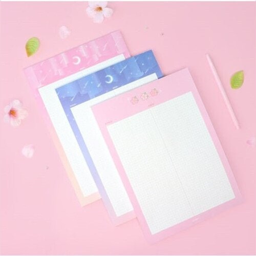 B5 Grid Notepads 6types / Simple Notepad / Big Memo Pad / - Etsy