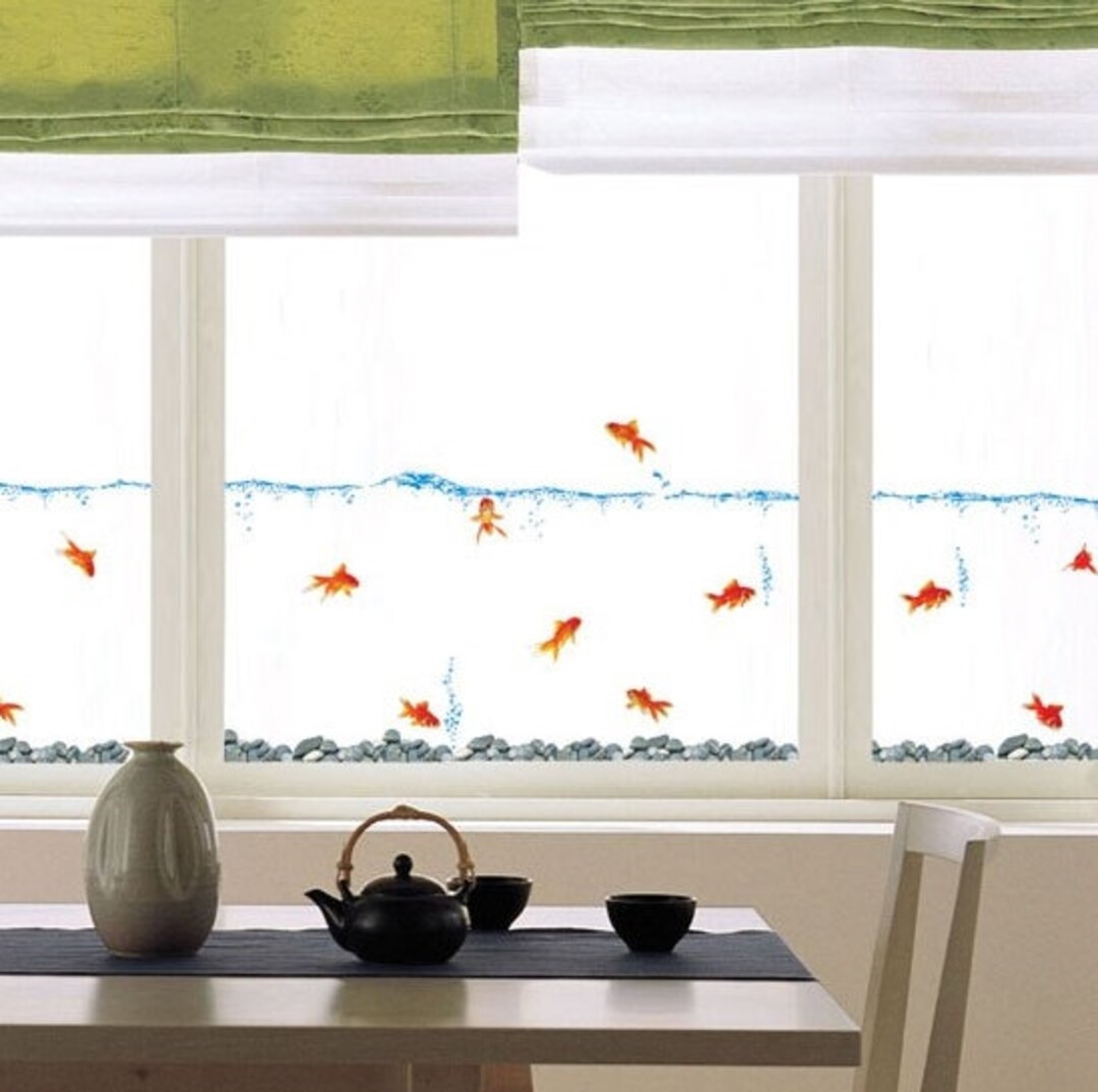 Gold Fishes Wall Decal Sticker / Gold Fish Sticker - Etsy