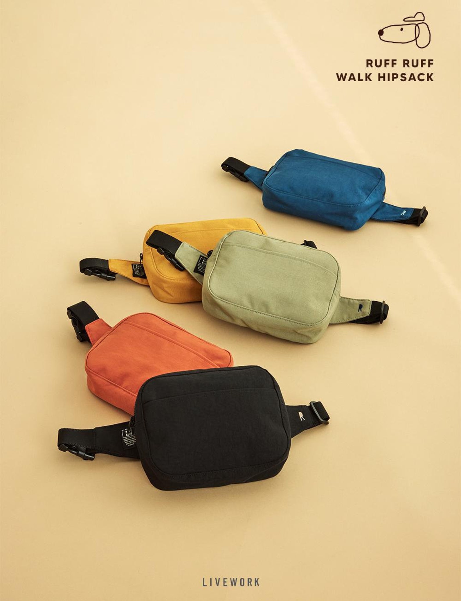 Ruff Ruff Walk Hipsack / Fanny Pack / Small Bag / Unisex / Hip - Etsy