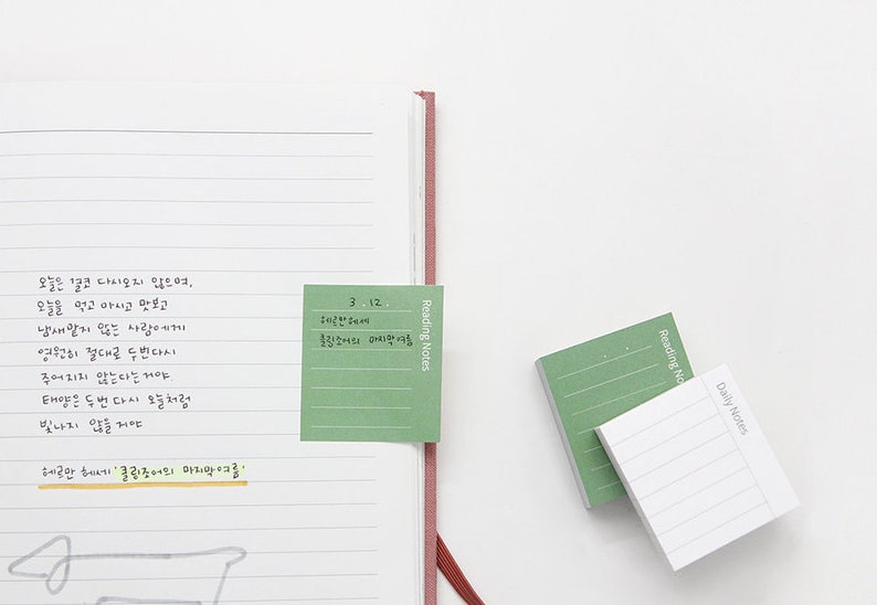 Index Sticky Notes / Bookmark Sticky Note / Notepads Notepad | Etsy