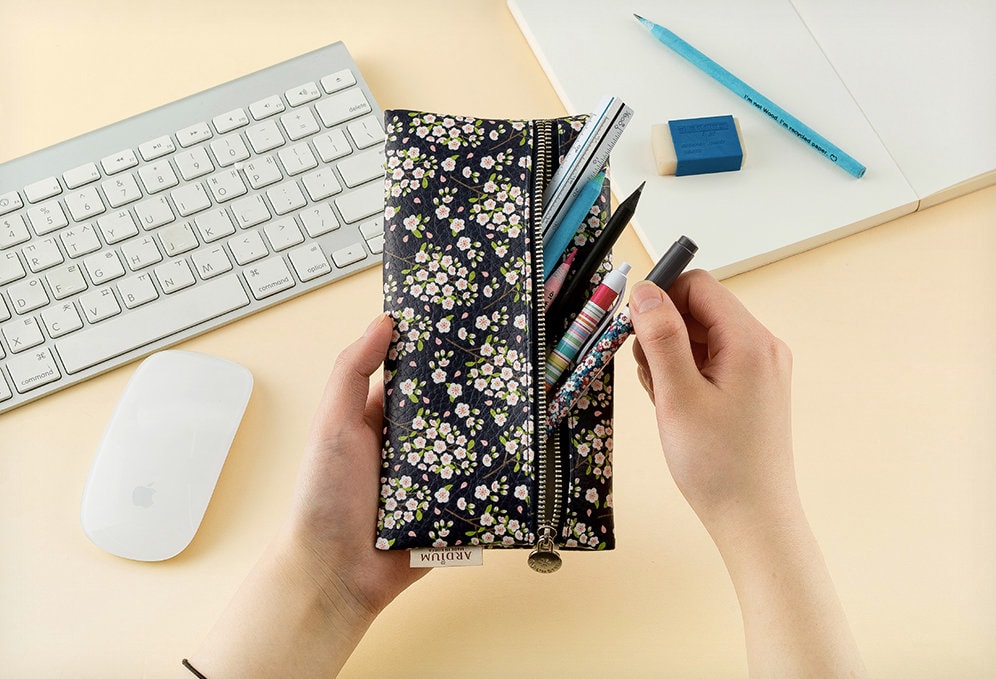 Flower Pencil Case / Flowery Pen case / Floral Pencil Pouch / | Etsy