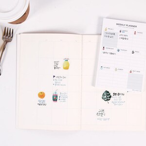 Weekly Planner Notepad / Weekly Plan Memo Pad / Notepads / Memo Pads ...