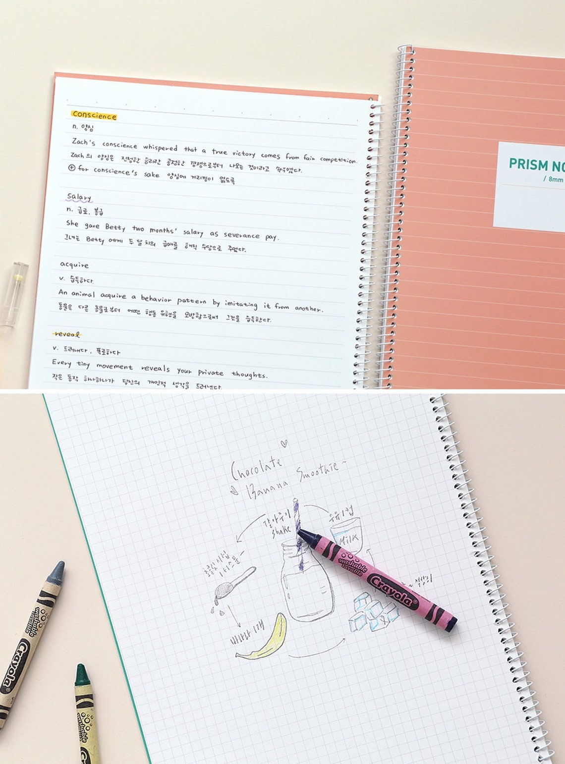 B5 Notebook 8types / Lined Notebook Grid Notebook Cornell - Etsy