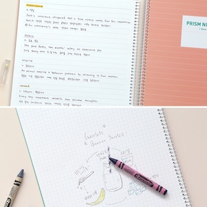 B5 Notebook 8types / Lined Notebook Grid Notebook Cornell - Etsy