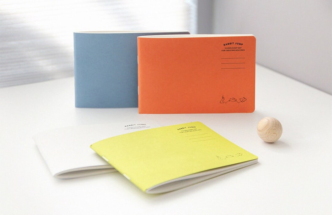 3 Steps Notebook 4colors / Plan Mini Notebook / Spiral Notebook ...