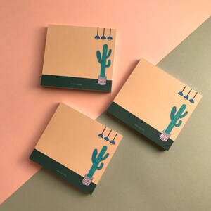 Cactus Notepad / Notepads / Memo Pad / Stationery / - Etsy