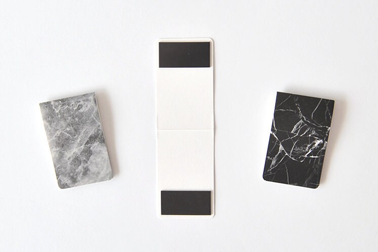 3 Marble Magnetic Bookmarks / Planner Bookmark / Bullet | Etsy