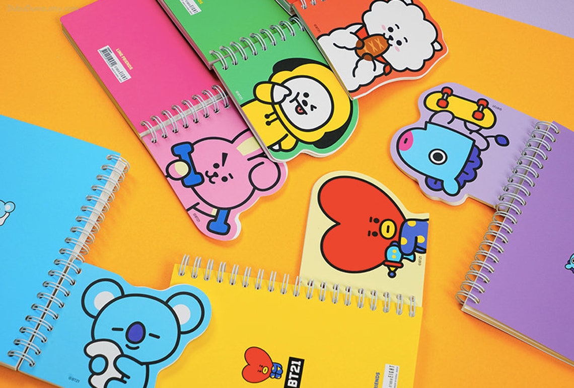 BT21 Lined Notebook / Lined Journal Notebook / Bullet Journal | Etsy