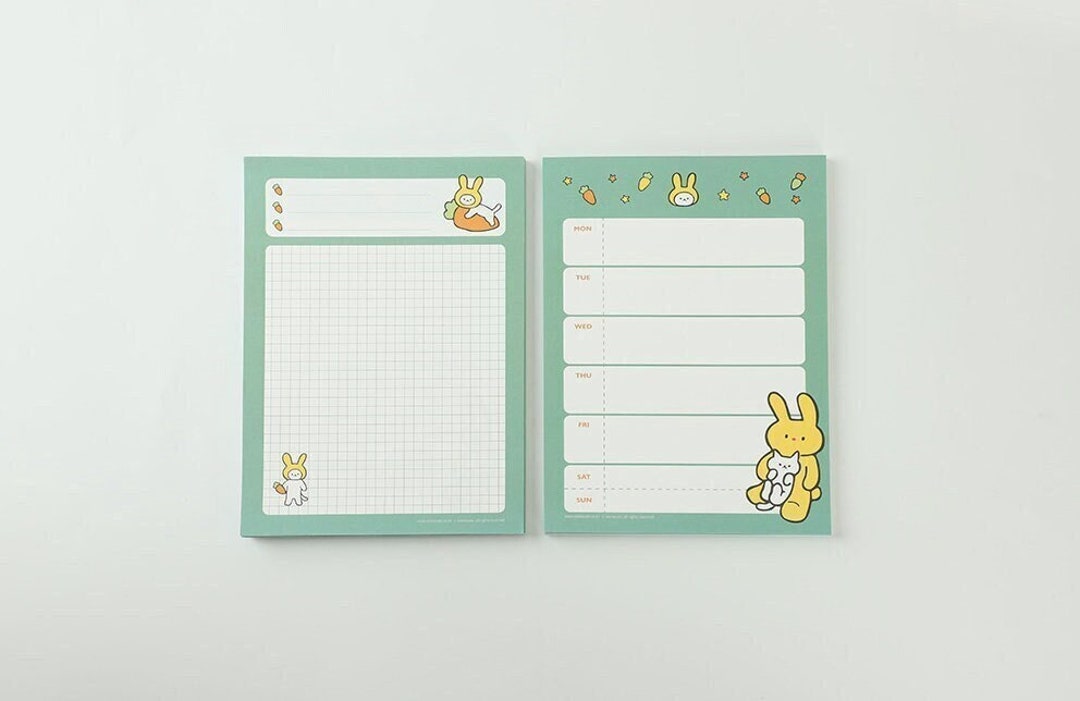 Weekly Memo Pad hiyo / Weekly Planner / Grid Memo Pads / Weekly ...