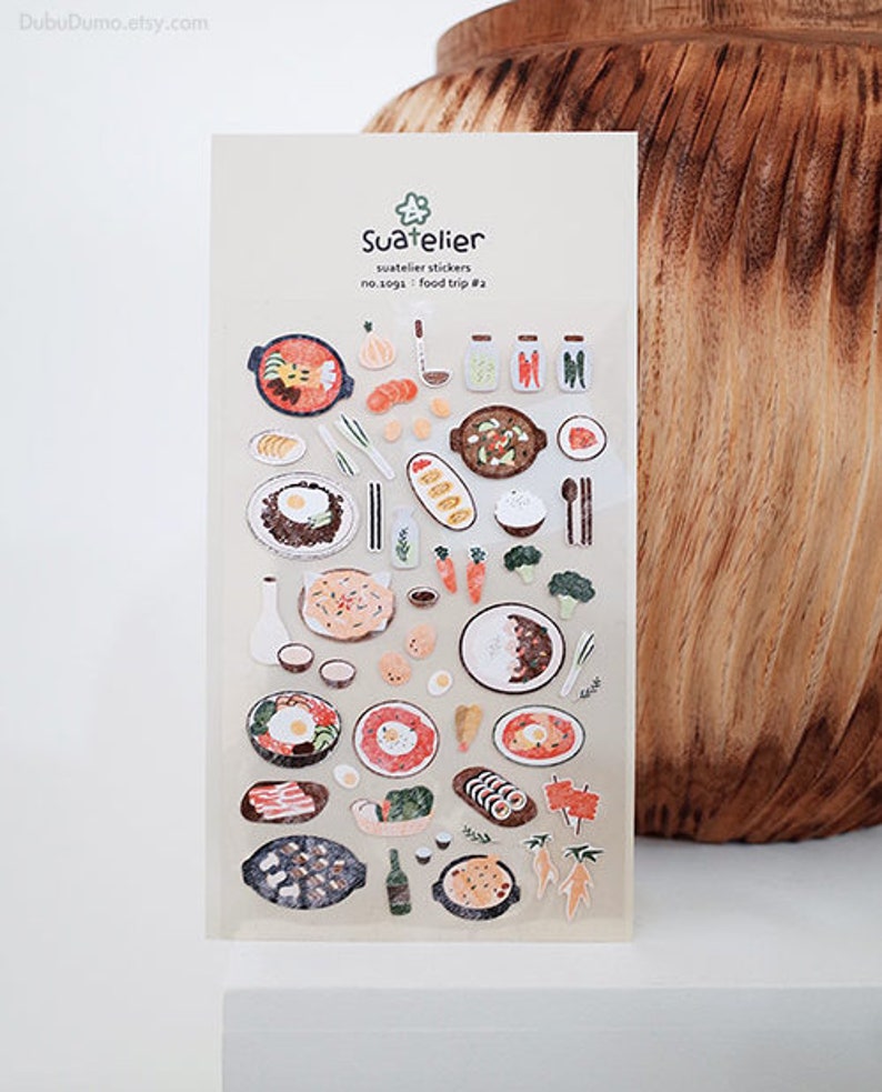 Planner Stickers food Trip 2 / Table Wear / Stationery / - Etsy