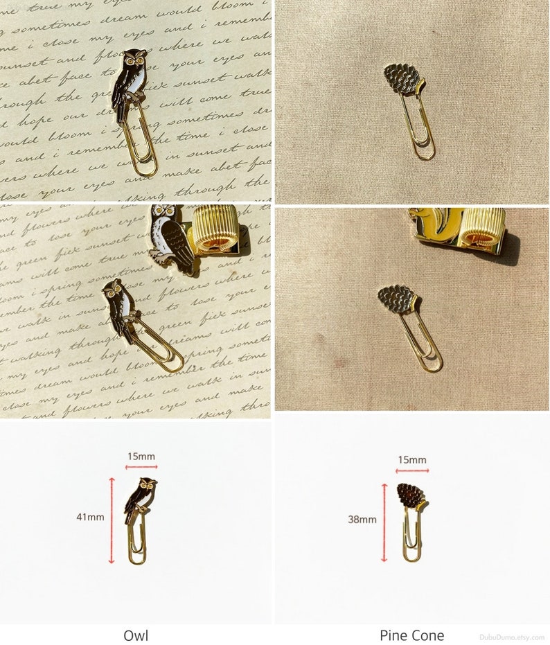 Clip Bookmark 8types / Metal Planner Bookmark / Journal - Etsy