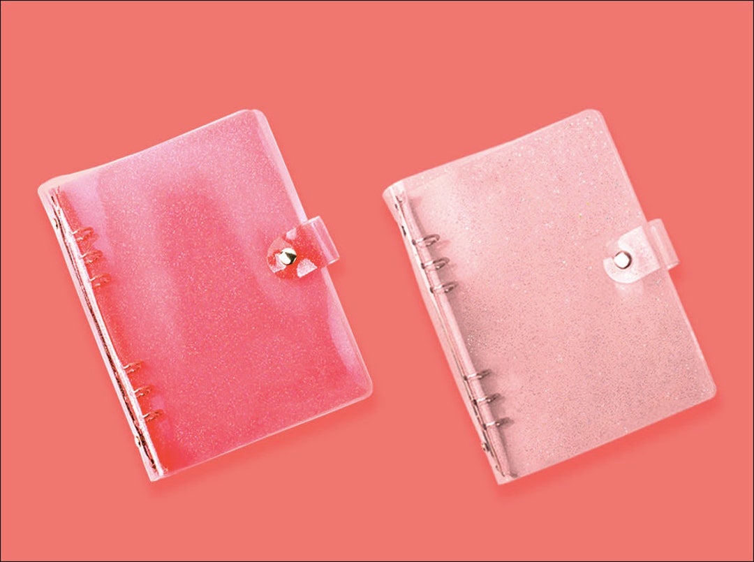 A5 Glitter Binder 2colors / Rose Gold 6 Ring Binder / Pink Binder / A5 ...