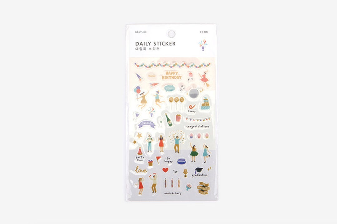 Planner Stickers party / Cute Journal Stickers / - Etsy