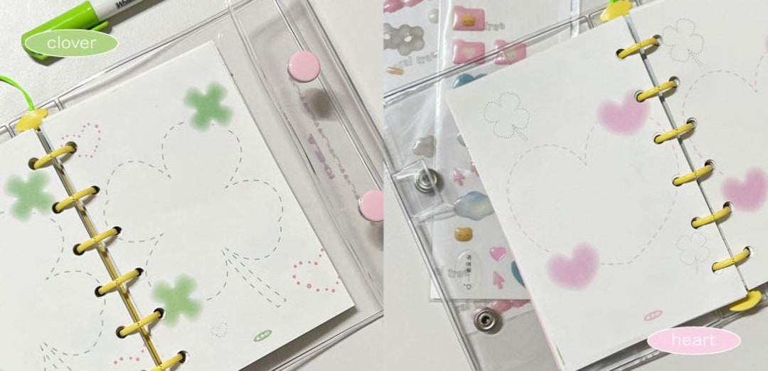 A7 Planner Inserts clover&heart / Diary Inserts / Diary Organizer ...