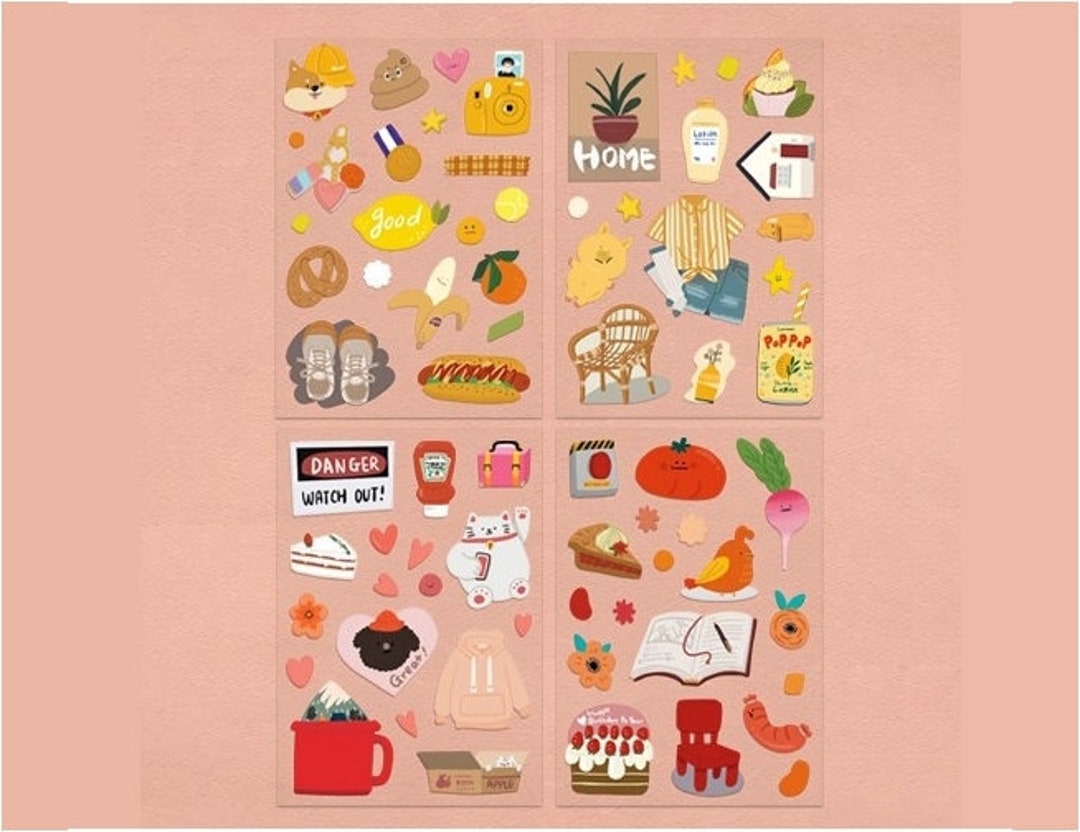 Deco Stickers 8types / Cute Stickers / Decal Stickers / - Etsy