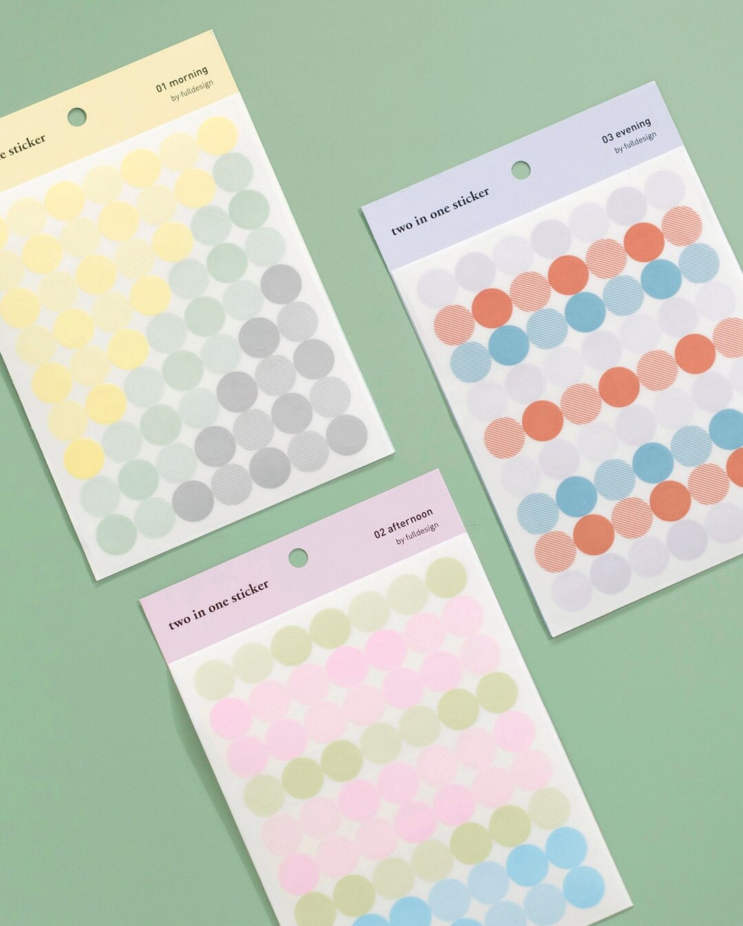 Planner Deco Stickers 3types Φ8 Φ12 / Stationery / Diary Stickers ...