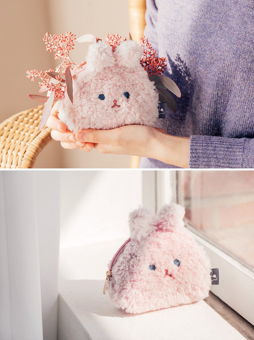 Bunny Coin Purses 5colors / Rabbit Daily Pouch / Animal | Etsy