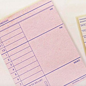 Daily Schedule Notepad pink / Checklist Notepads / Time Table / to Do ...