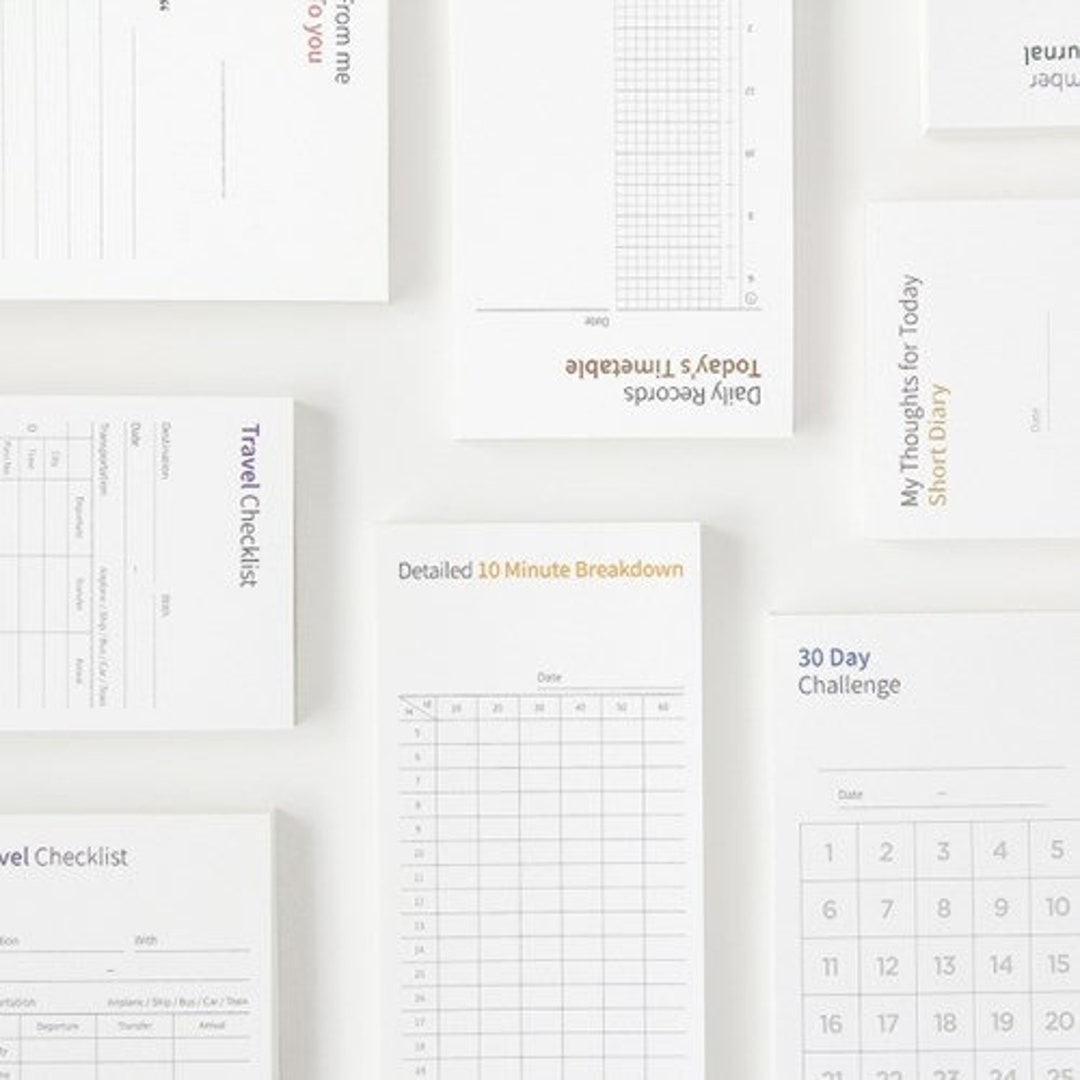 Habit Tracker Notepad / Checklist / Challenge / Timetable / Simple ...