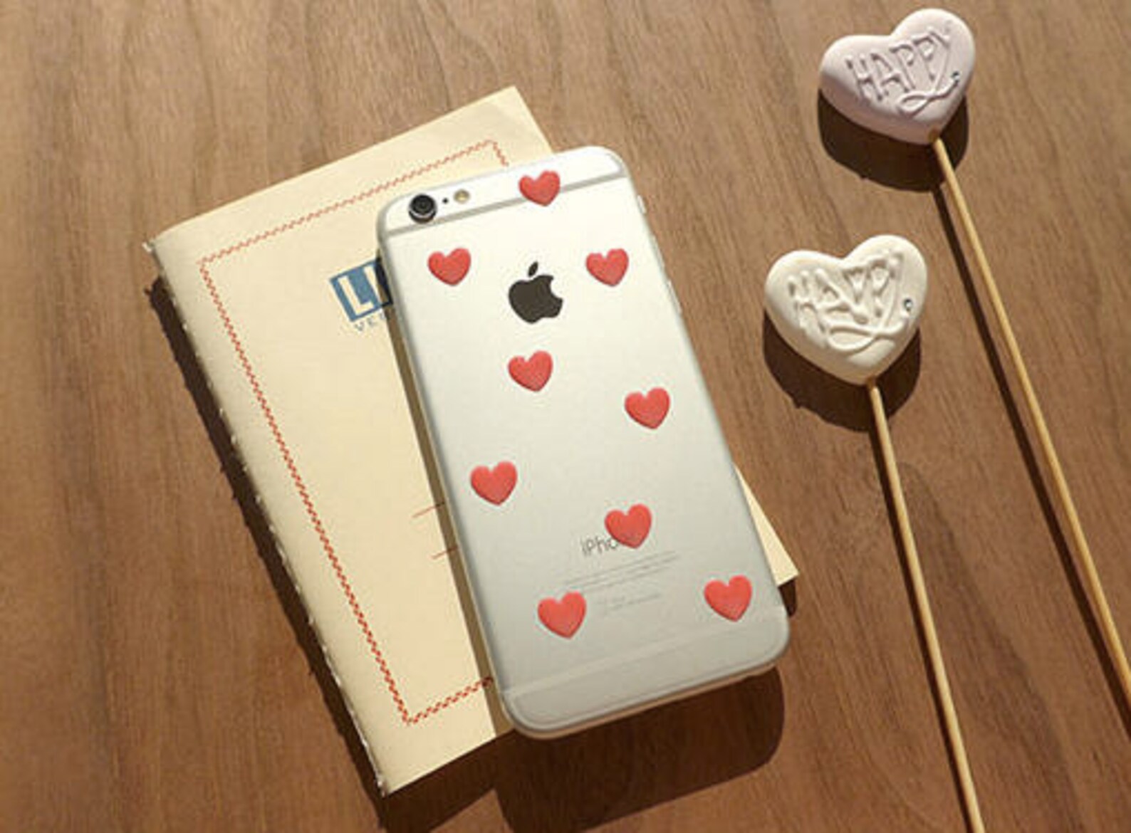 Planner Stickers Pink Heart / Epoxy Sticker / Stationery / | Etsy