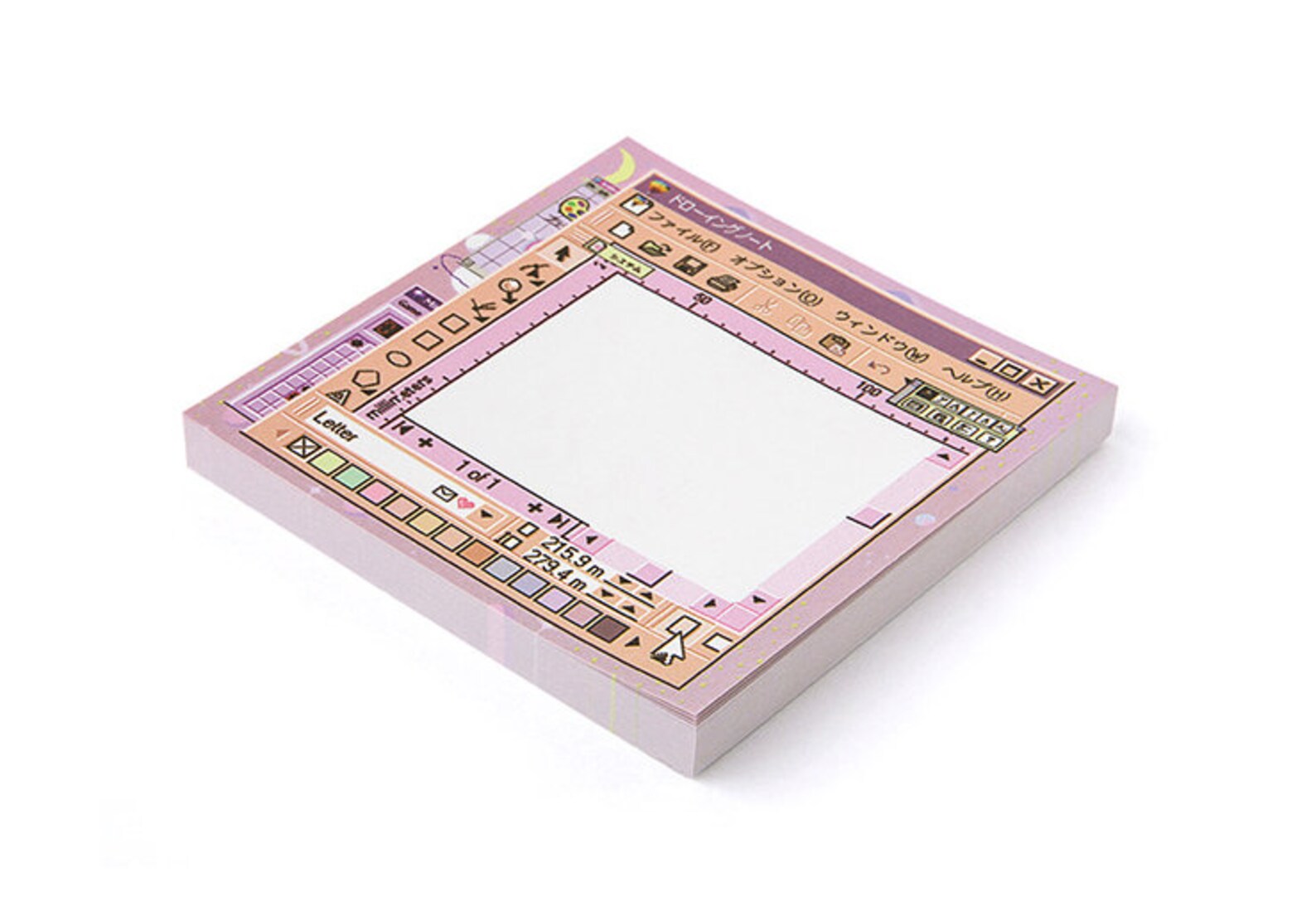 Let's Draw Notepad M / Pink Notepads / Memo Pad / - Etsy