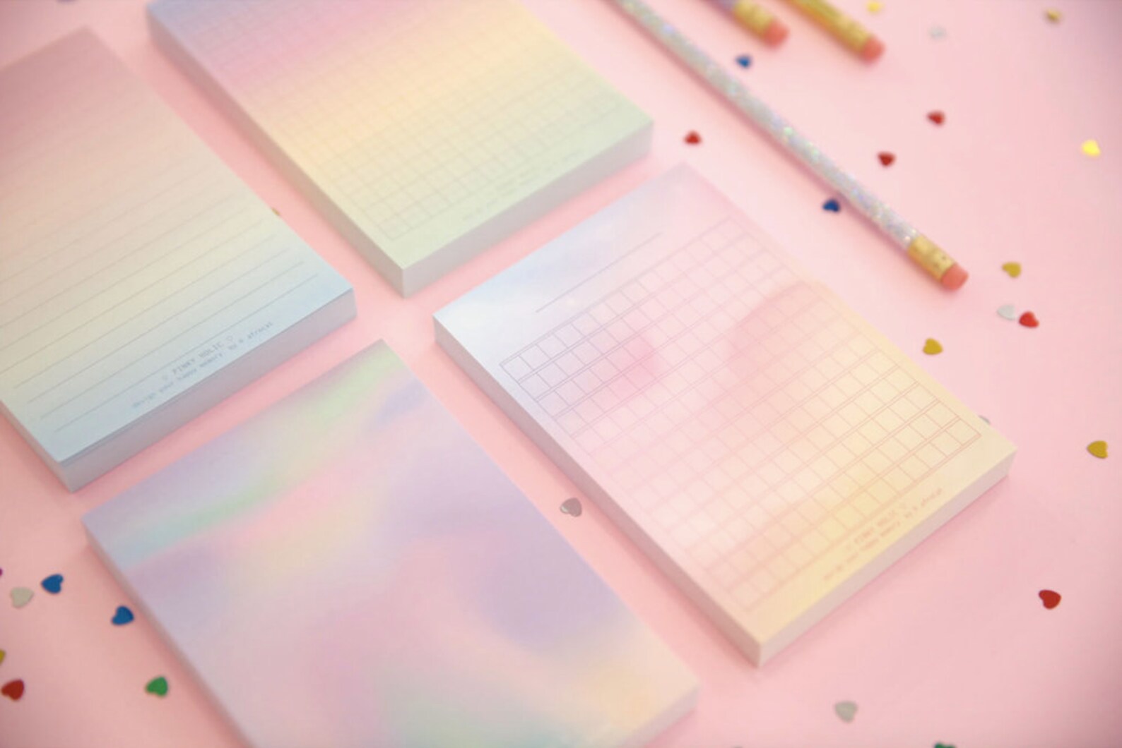 Pink Holic Notepad Ver.4 / Aurora Pink Notepads / Writing | Etsy
