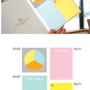 Sticky Notes checklist/timetable/weekly Plan / Notepads / Memo Pad ...