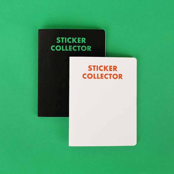 Sticker Book 2colors / Release Paper / Sticker Collector / - Etsy