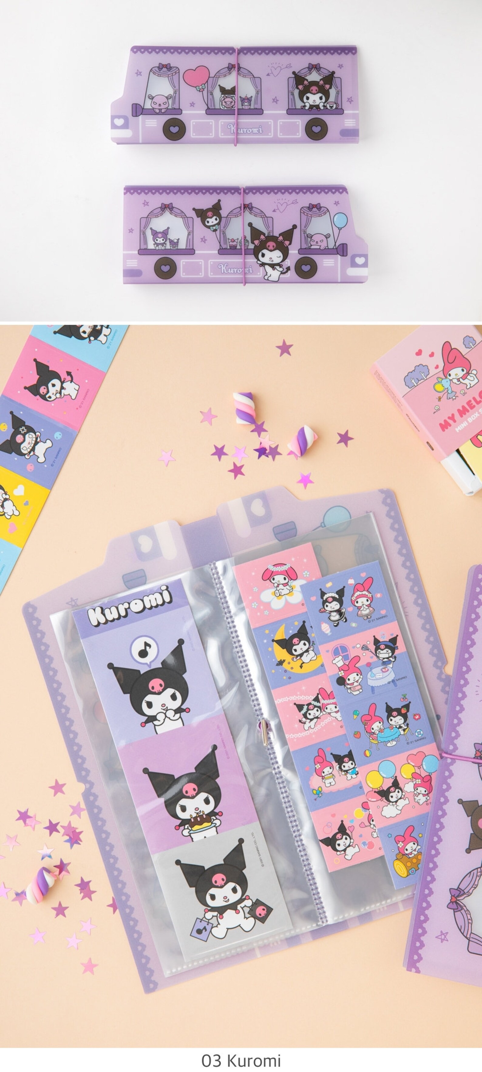 Deco Stickers File 2colors / Sticker Book / Sticker Storage | Etsy