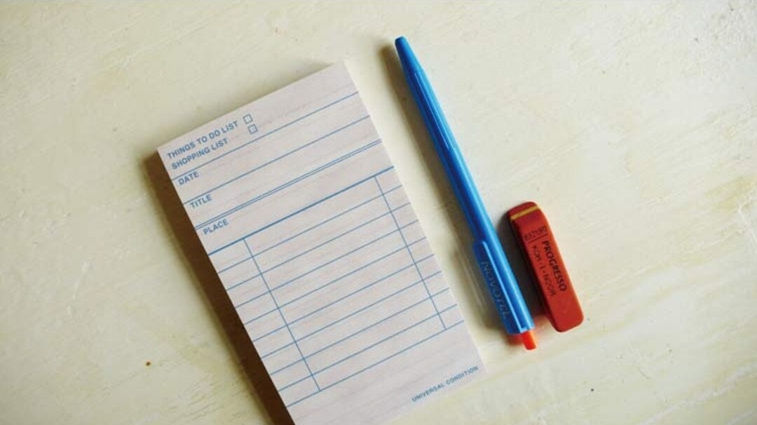 Checklist Notepad blue / to Do List / Shopping List / Notepads ...
