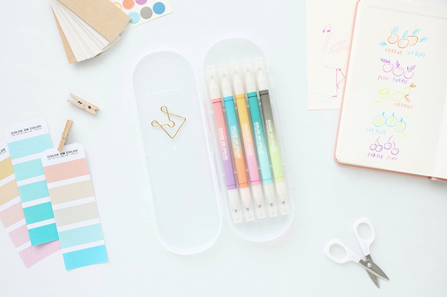 5pcs Twin Deco Pens Set Ver.4 10 Colors / Highlighter / - Etsy