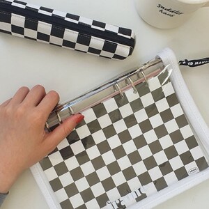Checkerboard Pencil Case 4colors / Pen Case / Pencil Pouch / - Etsy