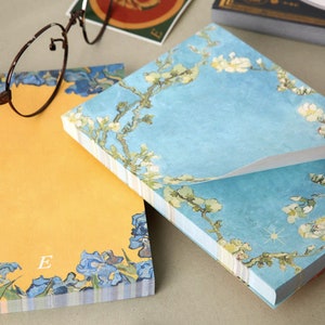 Blue Iris Flower Notepads / Notepad / Memo Pad / Stationery ...