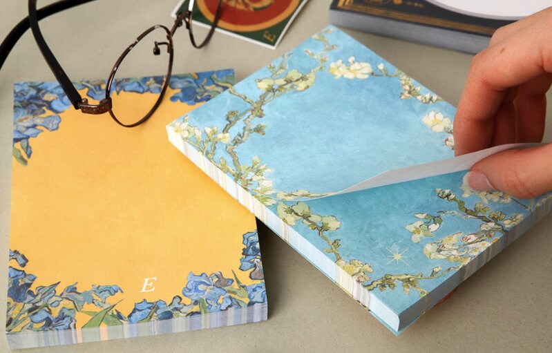 Blue Iris Flower Notepads / Notepad / Memo Pad / Stationery / | Etsy