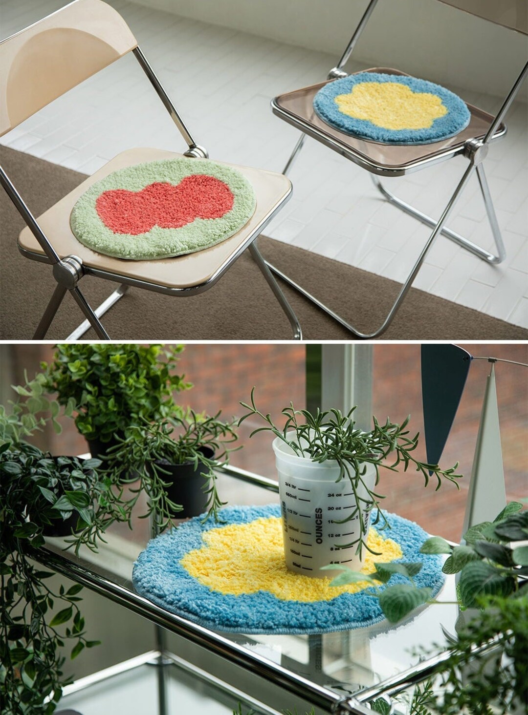 Circle Rug 4types / Mini Rug / Small Rug / Mini Size Carpet / on the ...