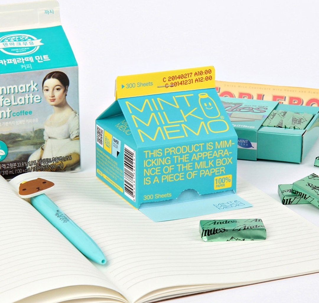 Notepad mint Milk / 300sheets / Notepads / Personalized - Etsy