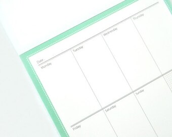 Weekly Notepad / Weekly Planner Memo Pad / Diary / Journal / | Etsy