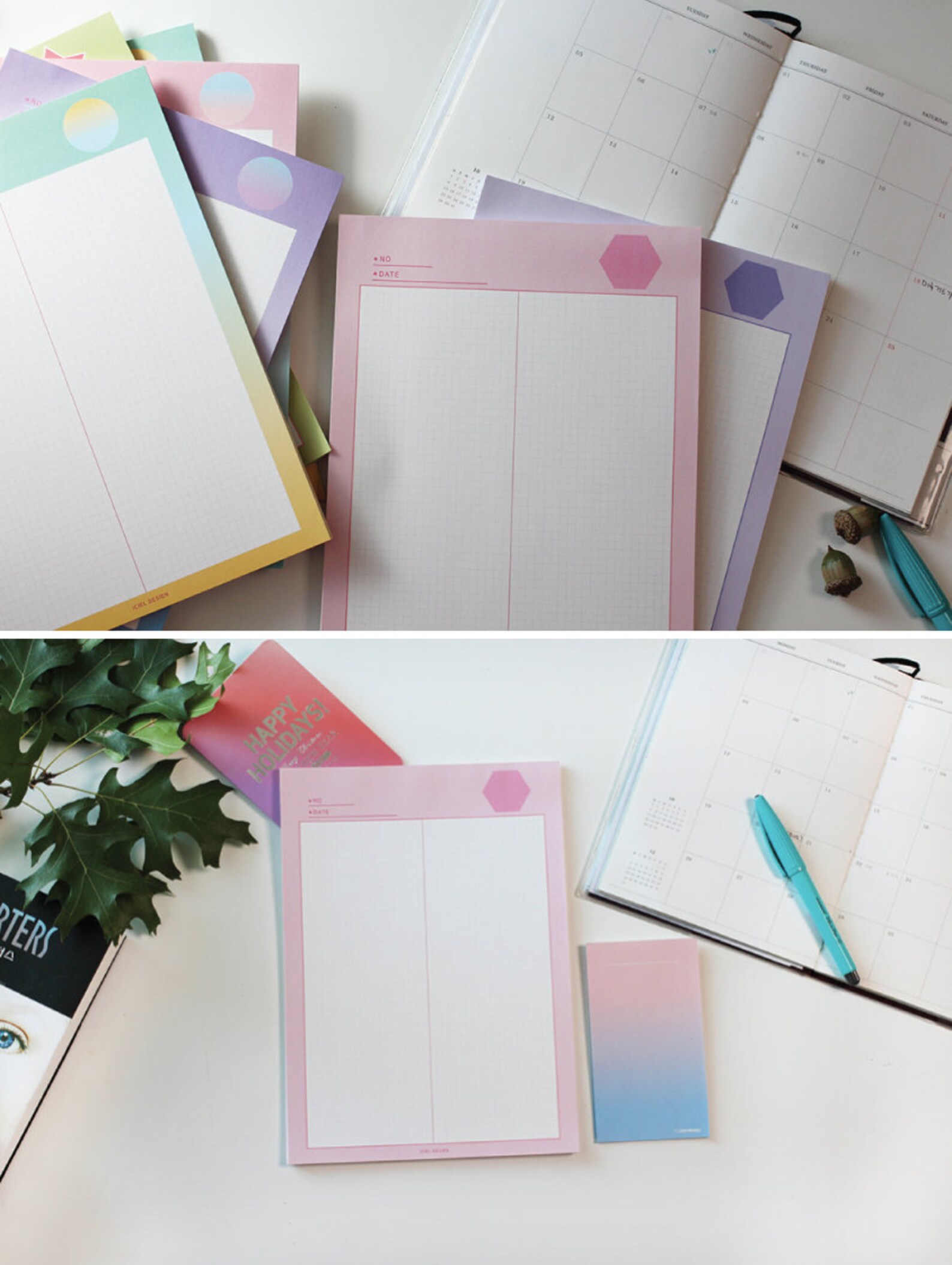 B5 Large Grid Notepads 8types / Simple Notepad / Big Memo | Etsy