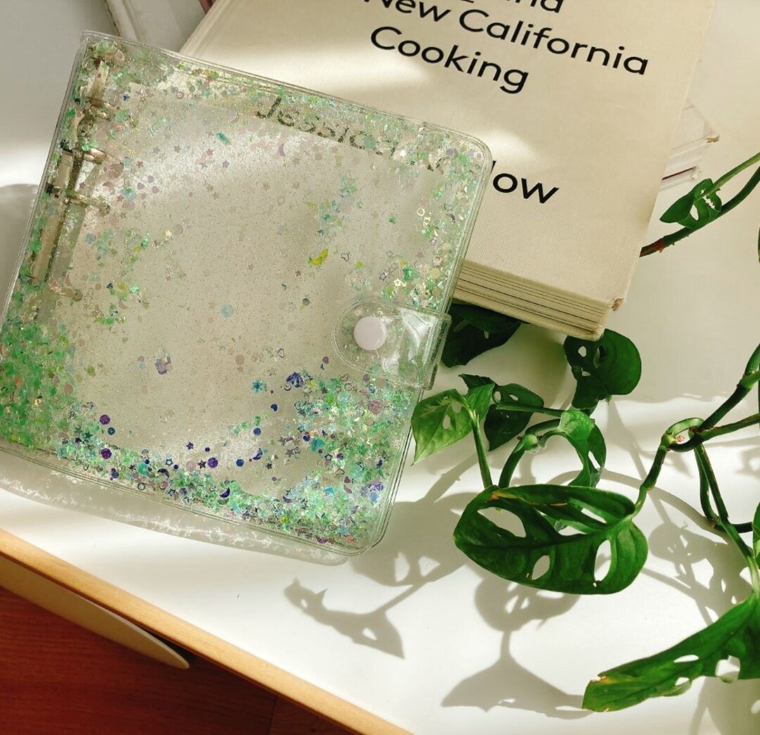 Shaker 6ring Binder / 6 Ring Glitter Diary Cover / Planner Binder ...
